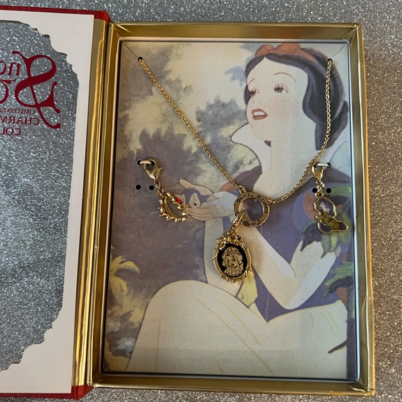 Disney | Jewelry | Rare Disney Couture Snow White Charm Necklace Gold ...